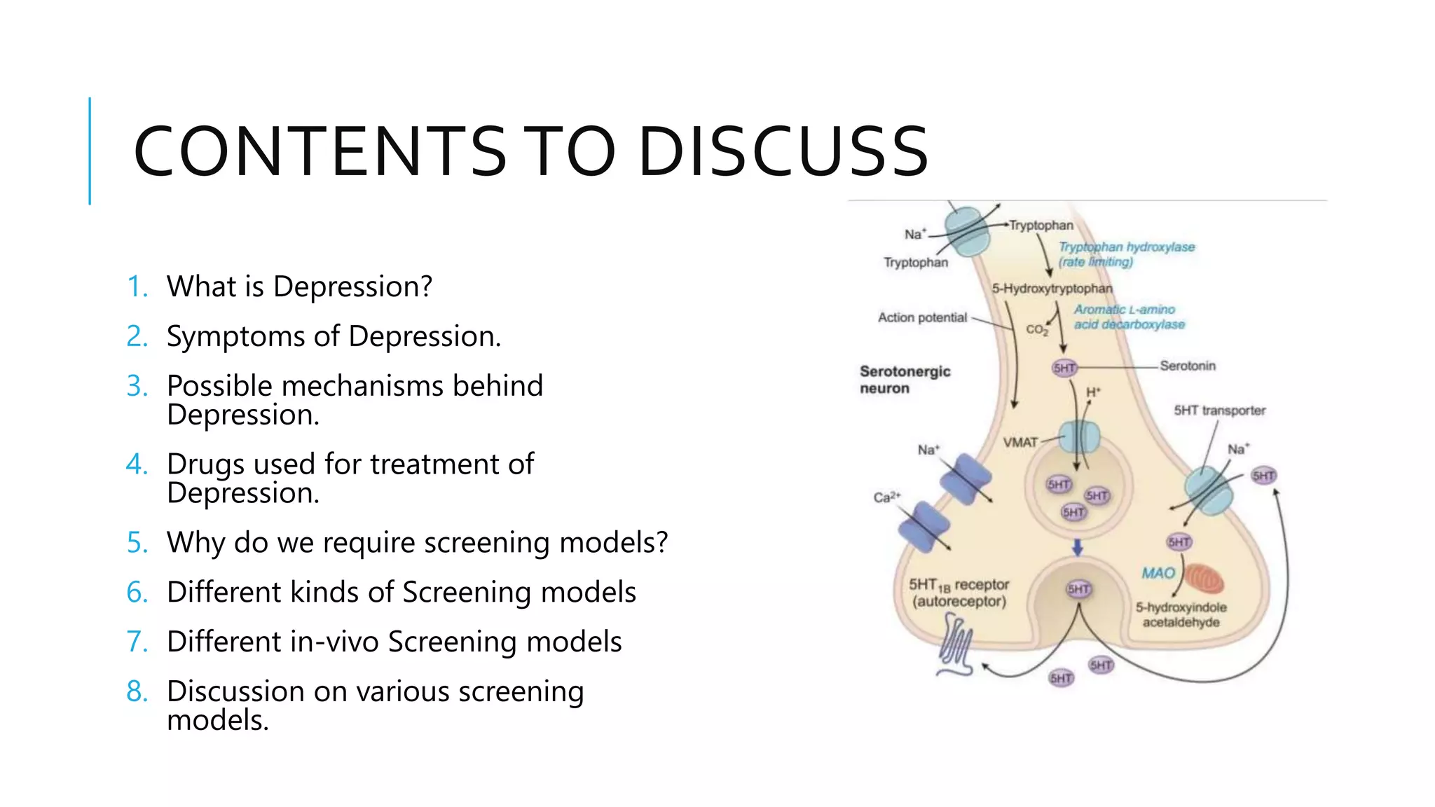 Antidepressants screening models | PPTX