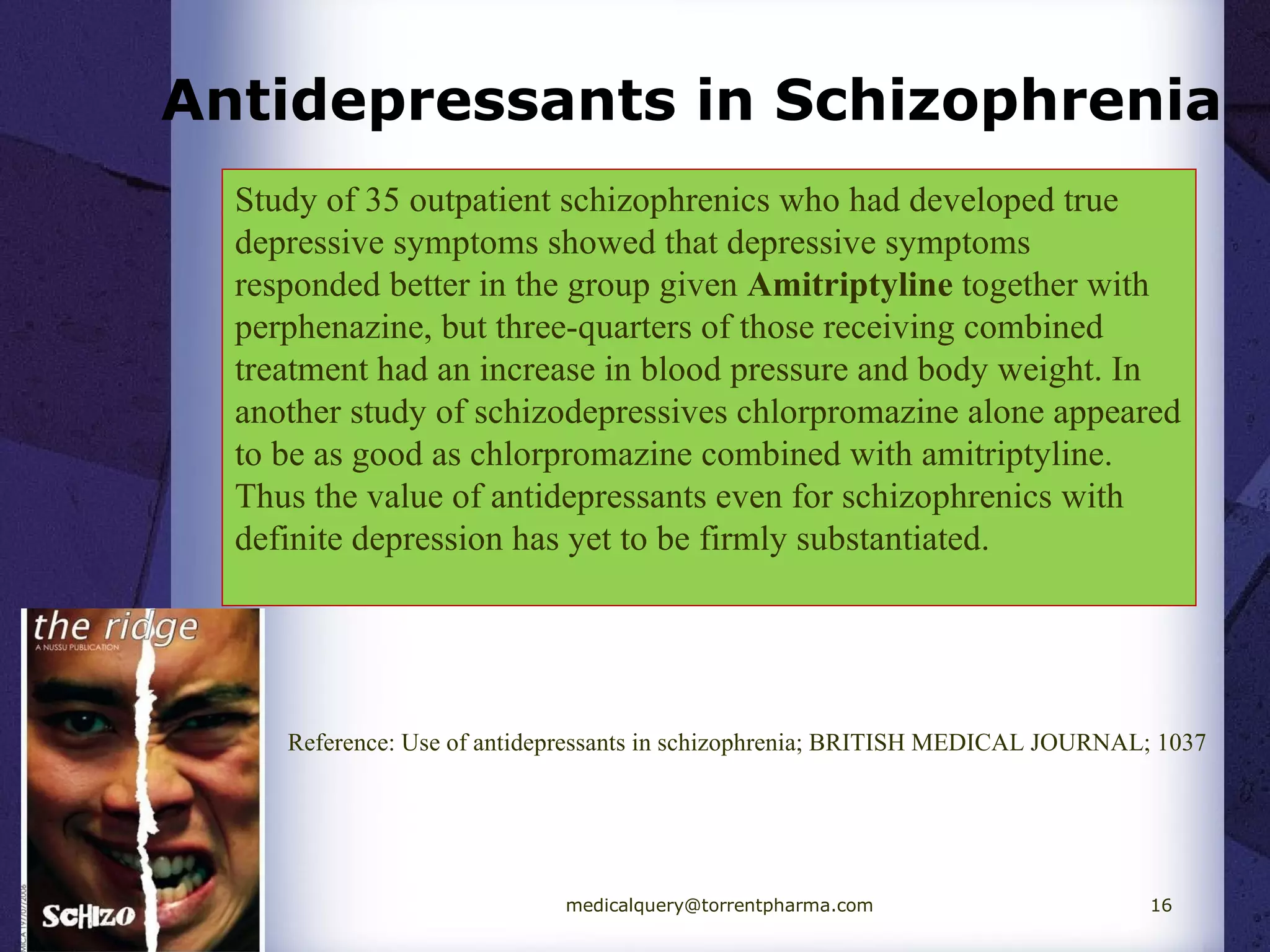 Antidepressants+in+Psychiatric+Disorder | PPT
