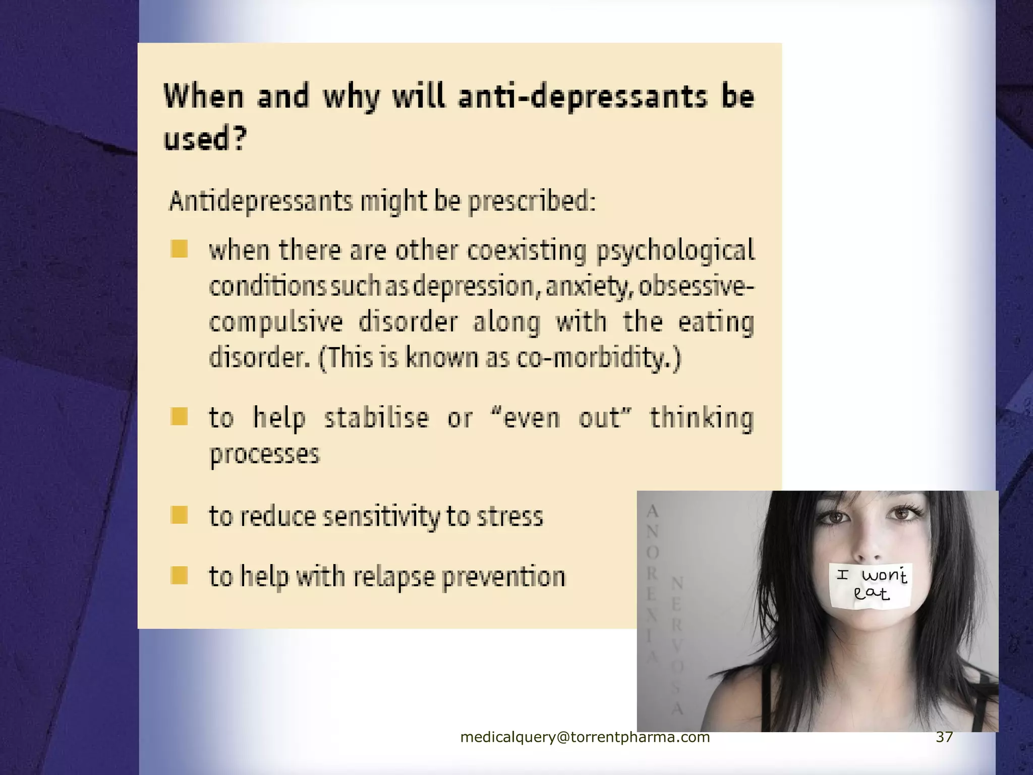 Antidepressants+in+Psychiatric+Disorder | PPT