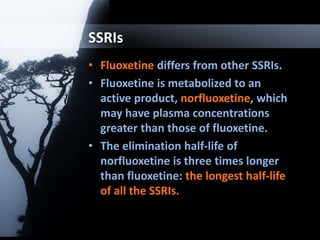 Antidepressants, pharmacokinetics | PPSX