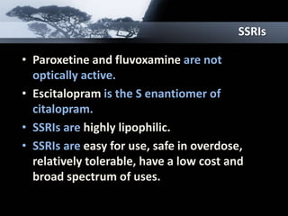 Antidepressants, pharmacokinetics | PPSX