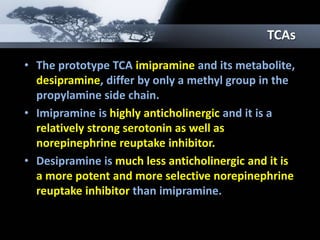 Antidepressants, pharmacokinetics | PPSX