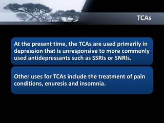 Antidepressants, pharmacokinetics | PPSX