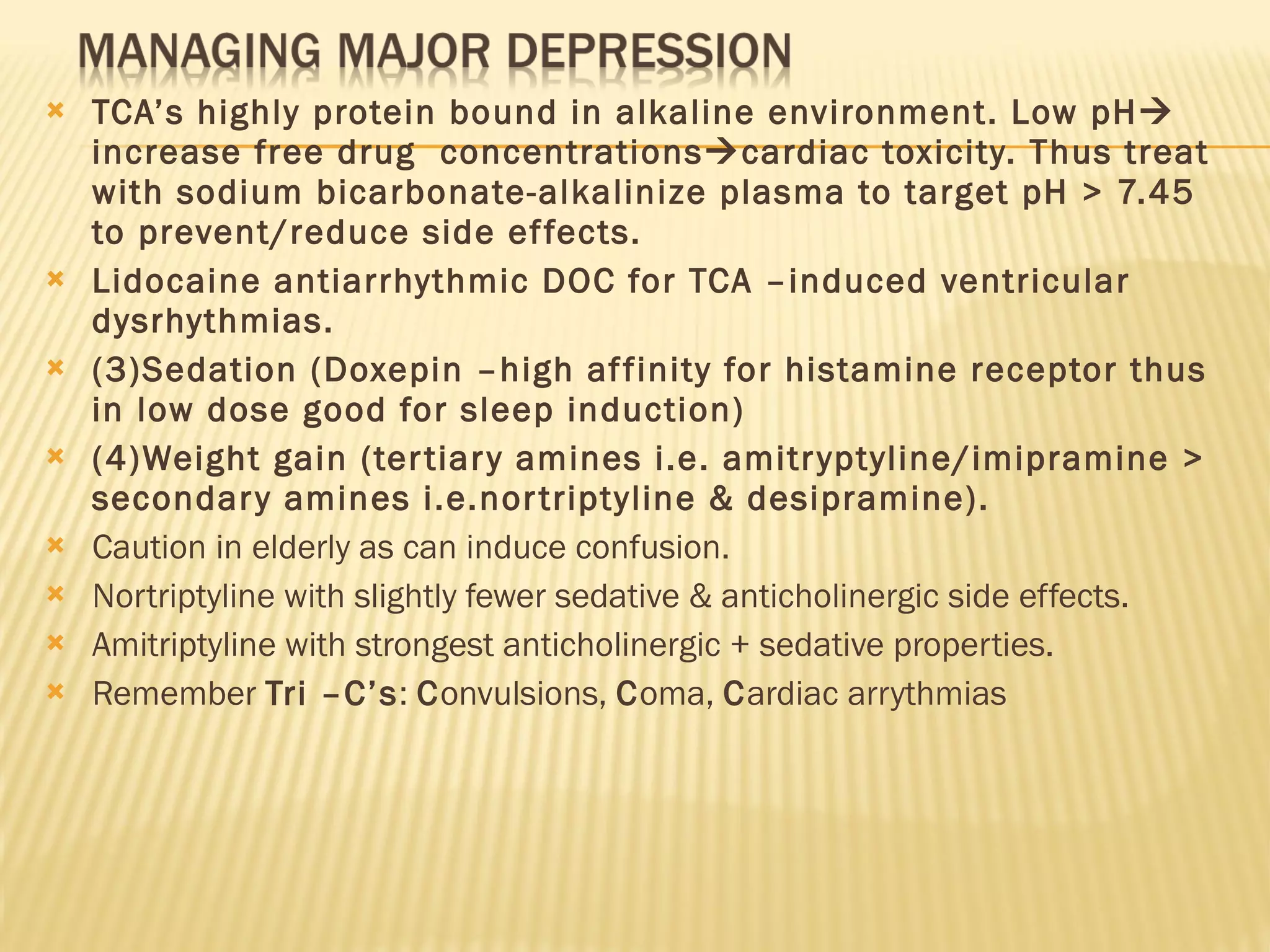 Antidepressants & side effects + serotonin syndrome vs | PPT