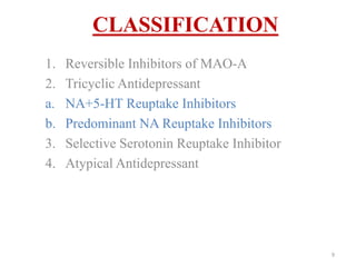 anti depressant mechanism | PPT
