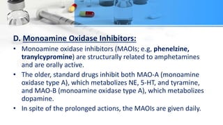 Anti Depressive Drugs | PPT