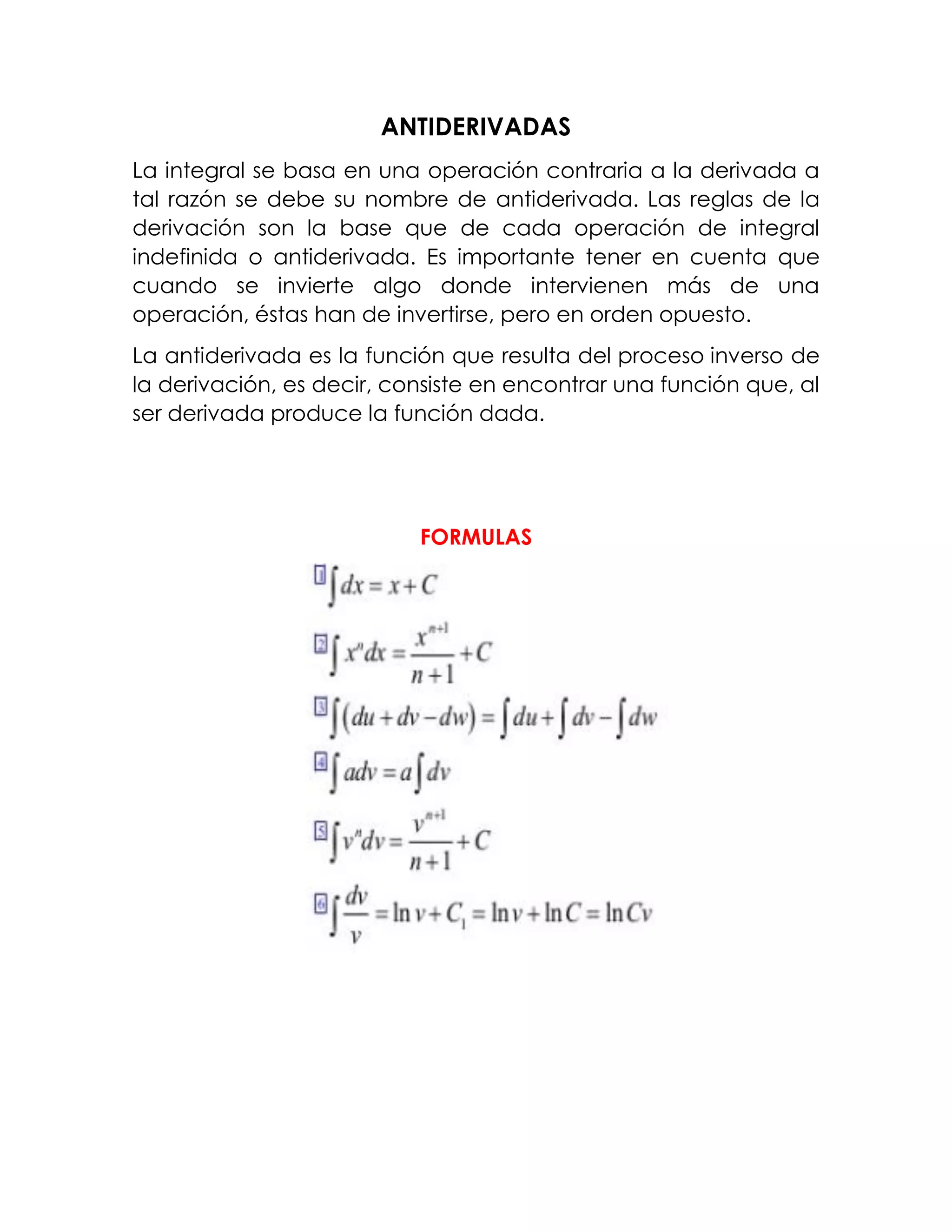 Aplicación de las Fórmulas Básicas de Integración | PDF | Physics | Science