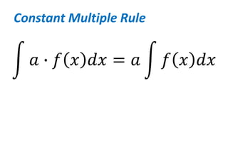 Antiderivatives: Power, Sum and Difference | PPT