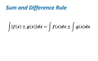 Antiderivatives: Power, Sum and Difference | PPT