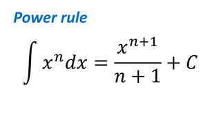 Antiderivatives: Power, Sum and Difference | PPT