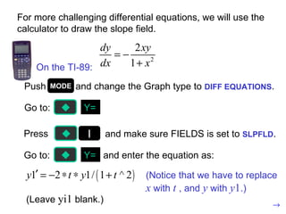 Antiderivatives And Slope Fields | PPT