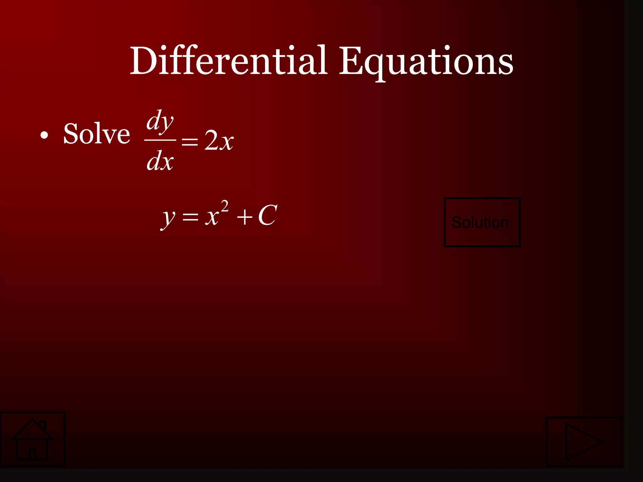 Antiderivatives, Differential Equations, and Slope Fields.ppt
