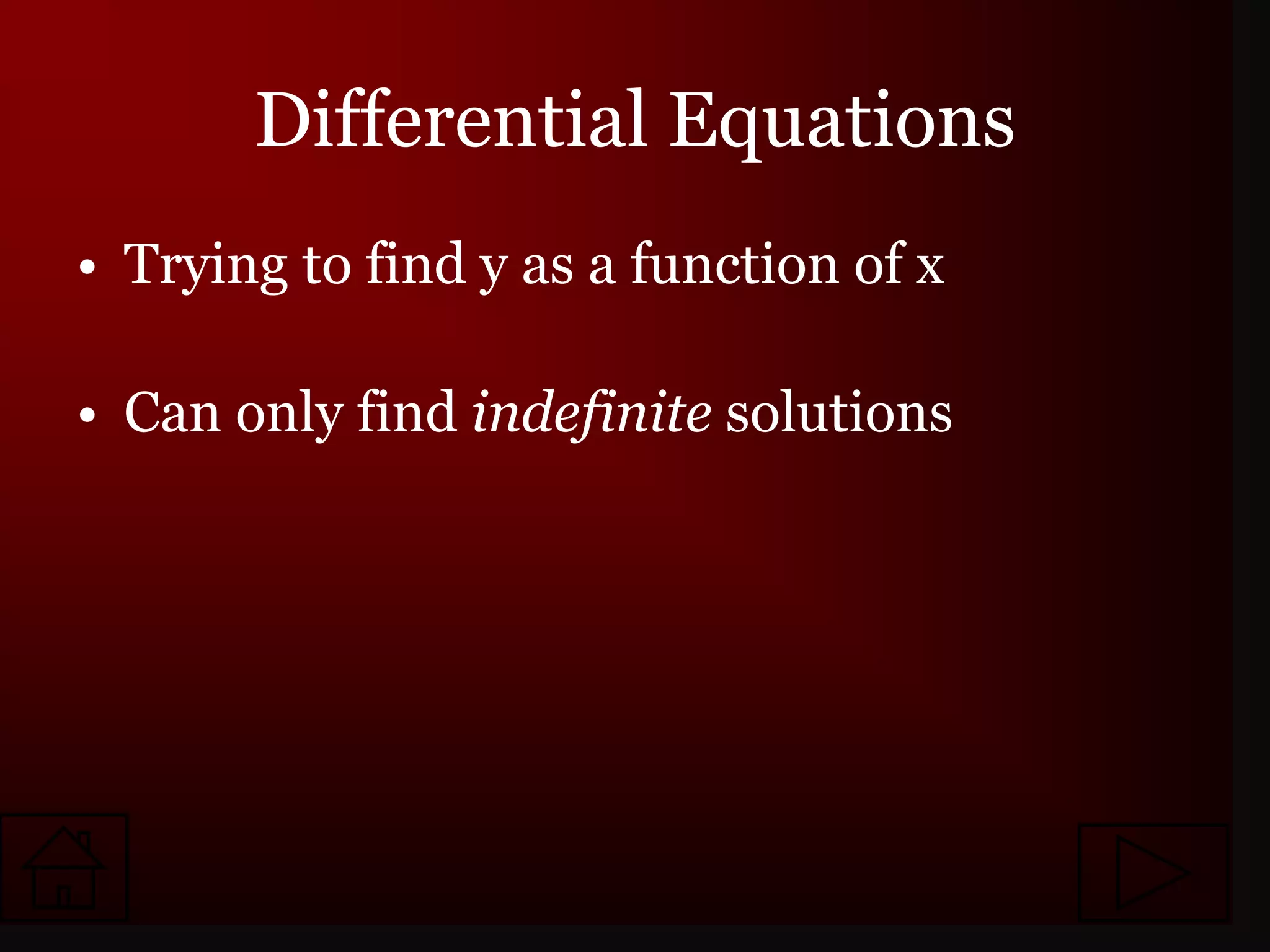 Antiderivatives, Differential Equations, and Slope Fields.ppt