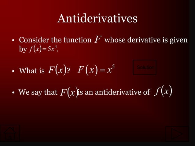 Antiderivatives, Differential Equations, and Slope Fields.ppt