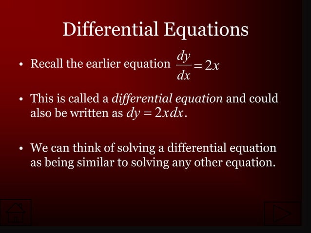Antiderivatives, Differential Equations, and Slope Fields.ppt