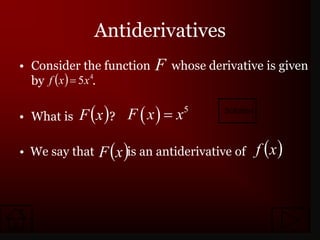 Antiderivatives, Differential Equations, and Slope Fields (1).ppt