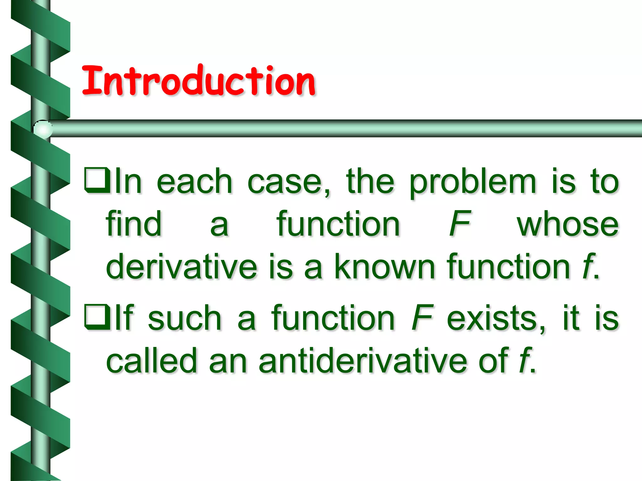 Antiderivatives nako sa calculus official | PPTX