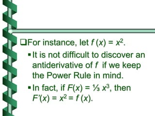 Antiderivatives nako sa calculus official | PPTX
