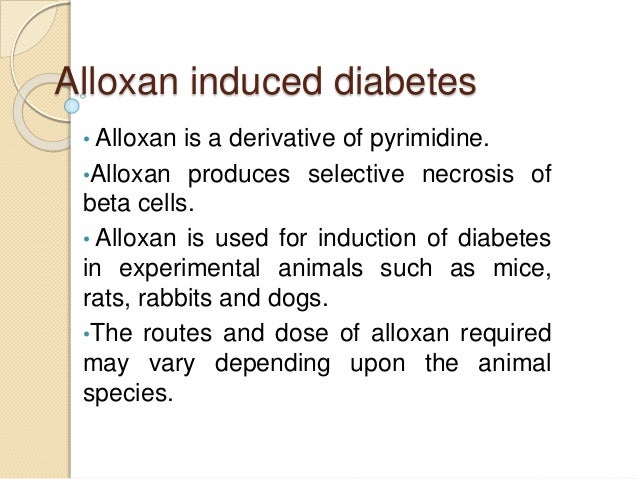 Preclinical screening of anti diabetic drugs