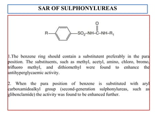 Antidiabetic agents-medicinal chemistry | PPTX