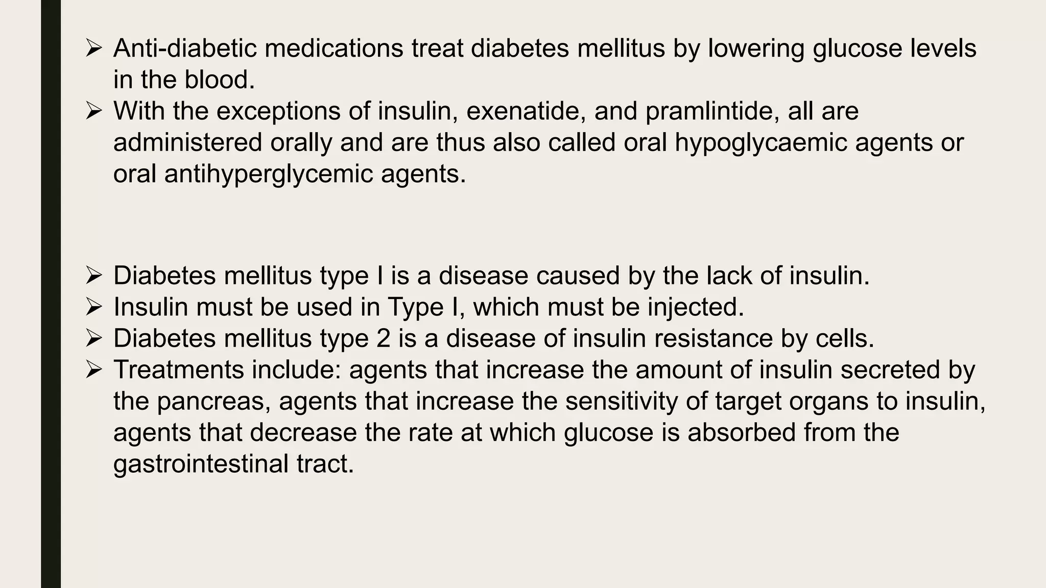 Anti diabetic drugs | PPTX