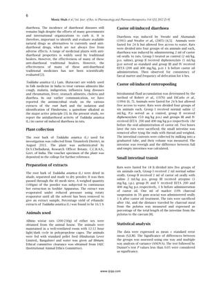 Antidiarrhoeal activity of toddalia asiatica l irpp | PDF