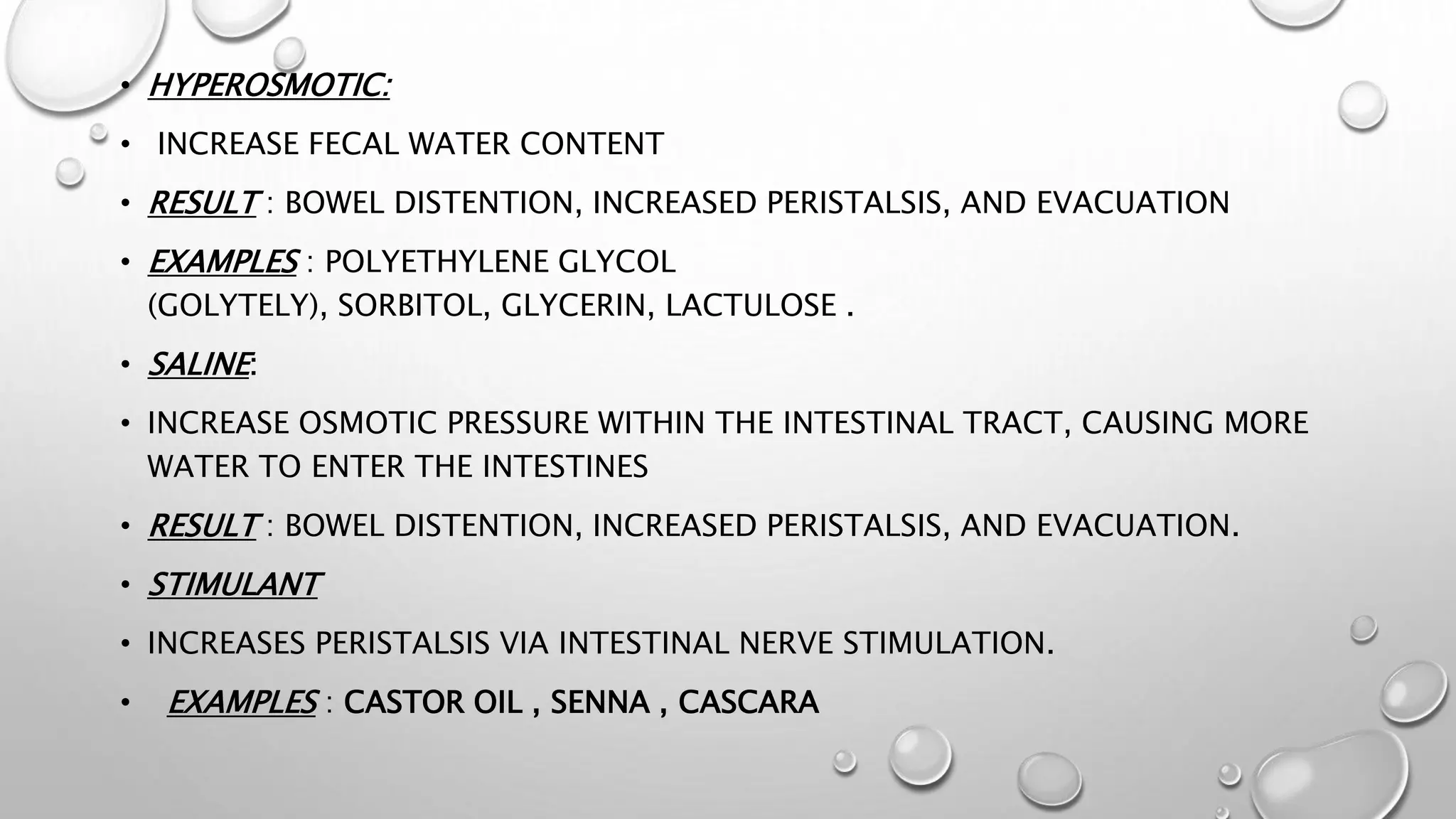 Anti diarrheal & laxatives | PPTX