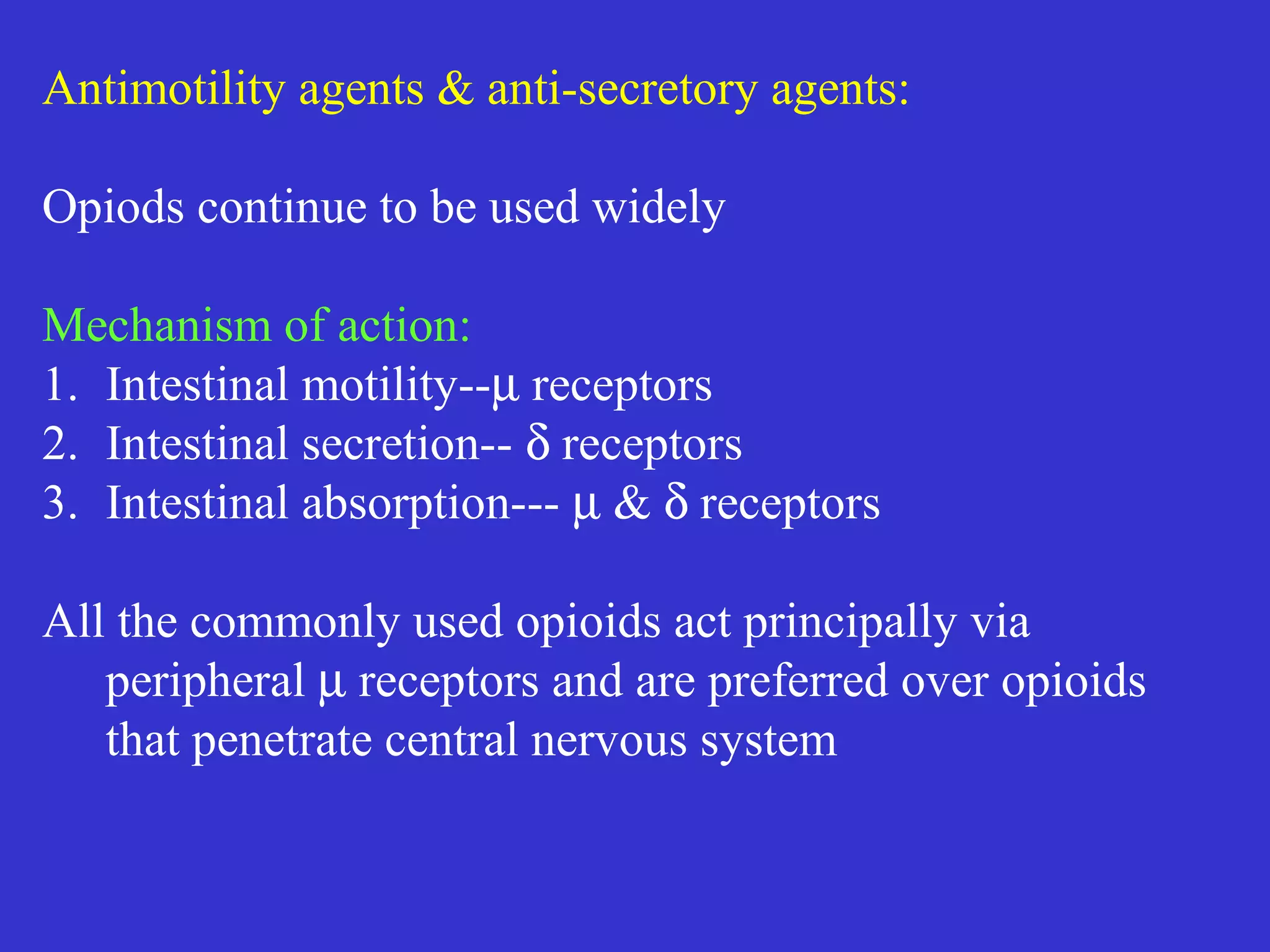Antidiarrhoeals | PPT