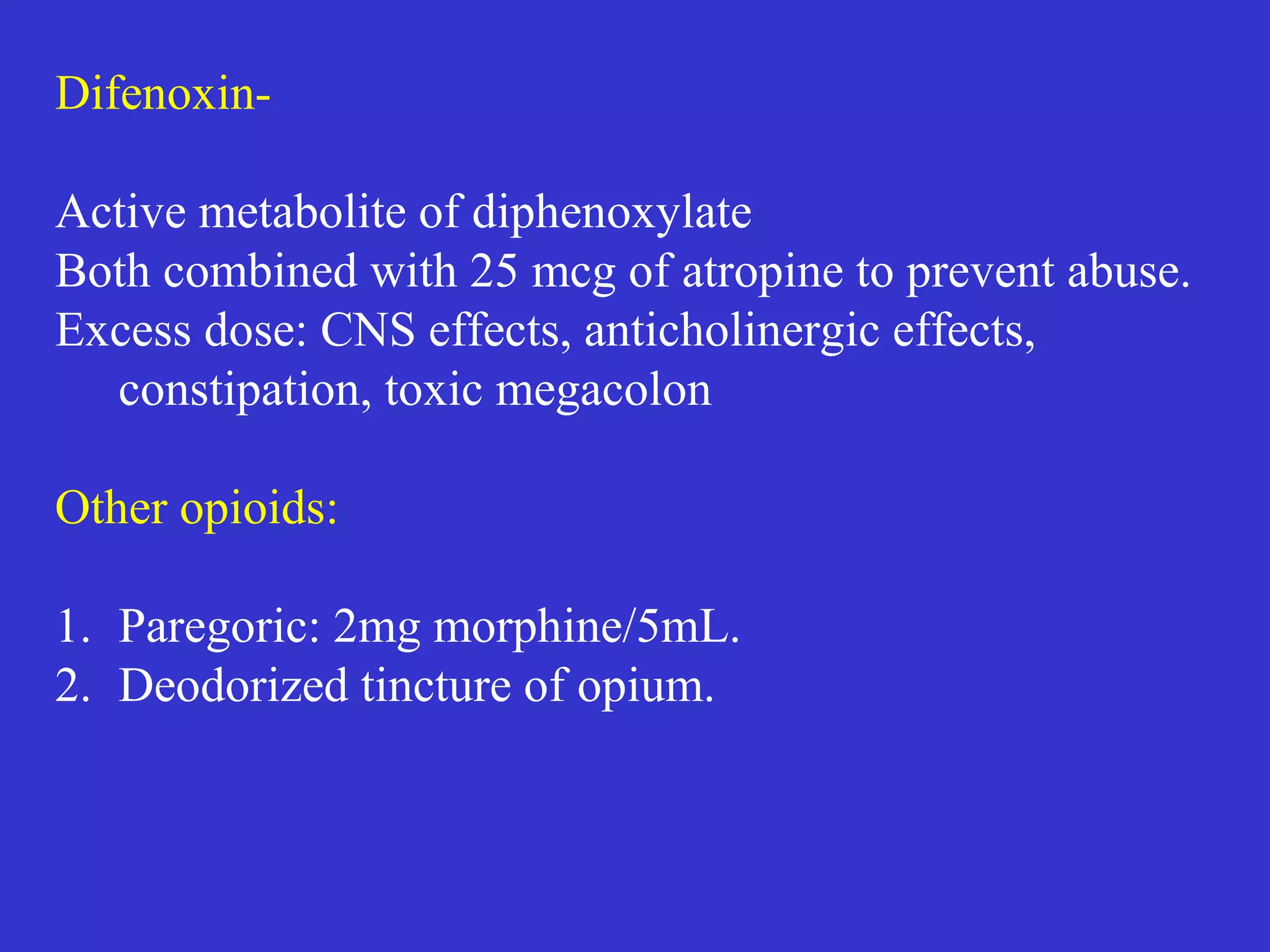 Antidiarrhoeals | PPT