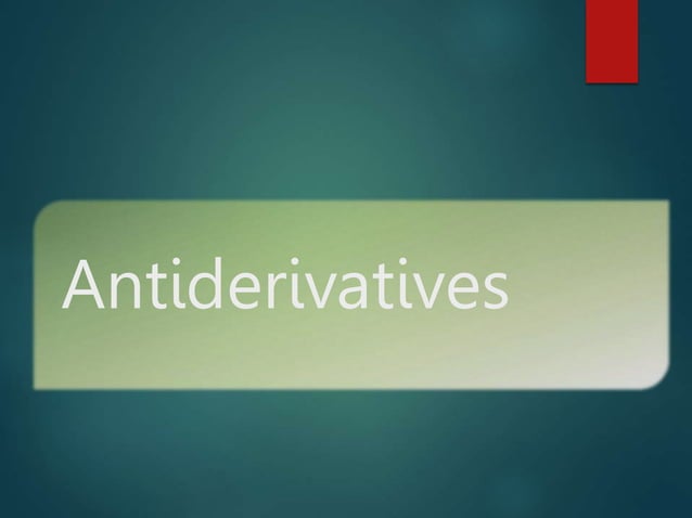 antidifferentiation.ppt