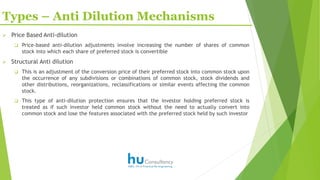 Anti-Dilution (Investor's Right Protection) - hu consultancy | PPTX