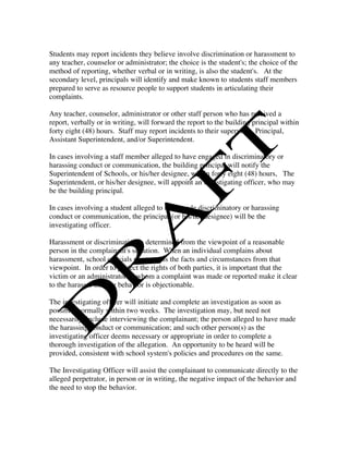 Anti-Discrimination Policy | PDF