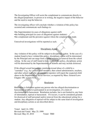 Anti-Discrimination Policy (Draft) | PDF