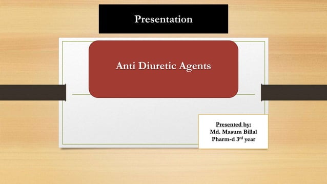 Antidiuretic | PPT