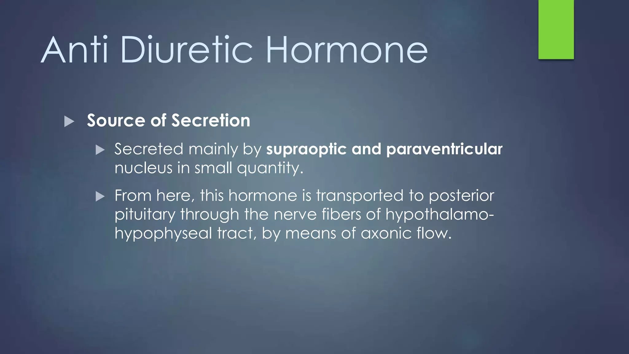 Anti Diuretic Hormone | PPTX