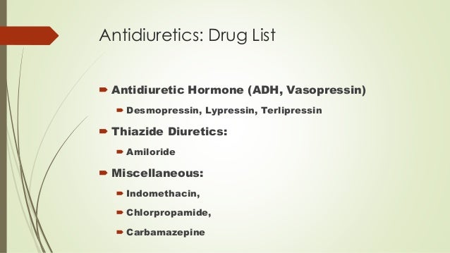 Antidiuretics