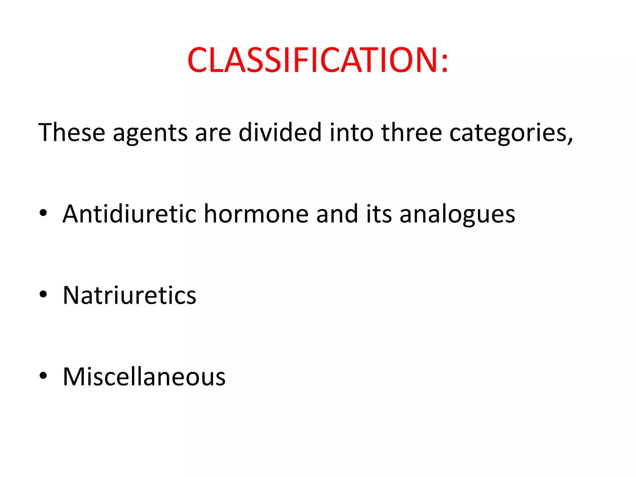Antidiuretics | PPTX