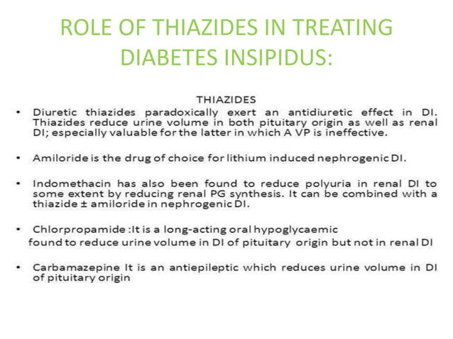 Antidiuretics | PPTX | Endocrine and Metabolic Diseases | Diseases and ...