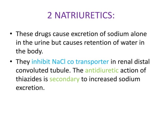 Antidiuretics | PPTX | Endocrine and Metabolic Diseases | Diseases and ...