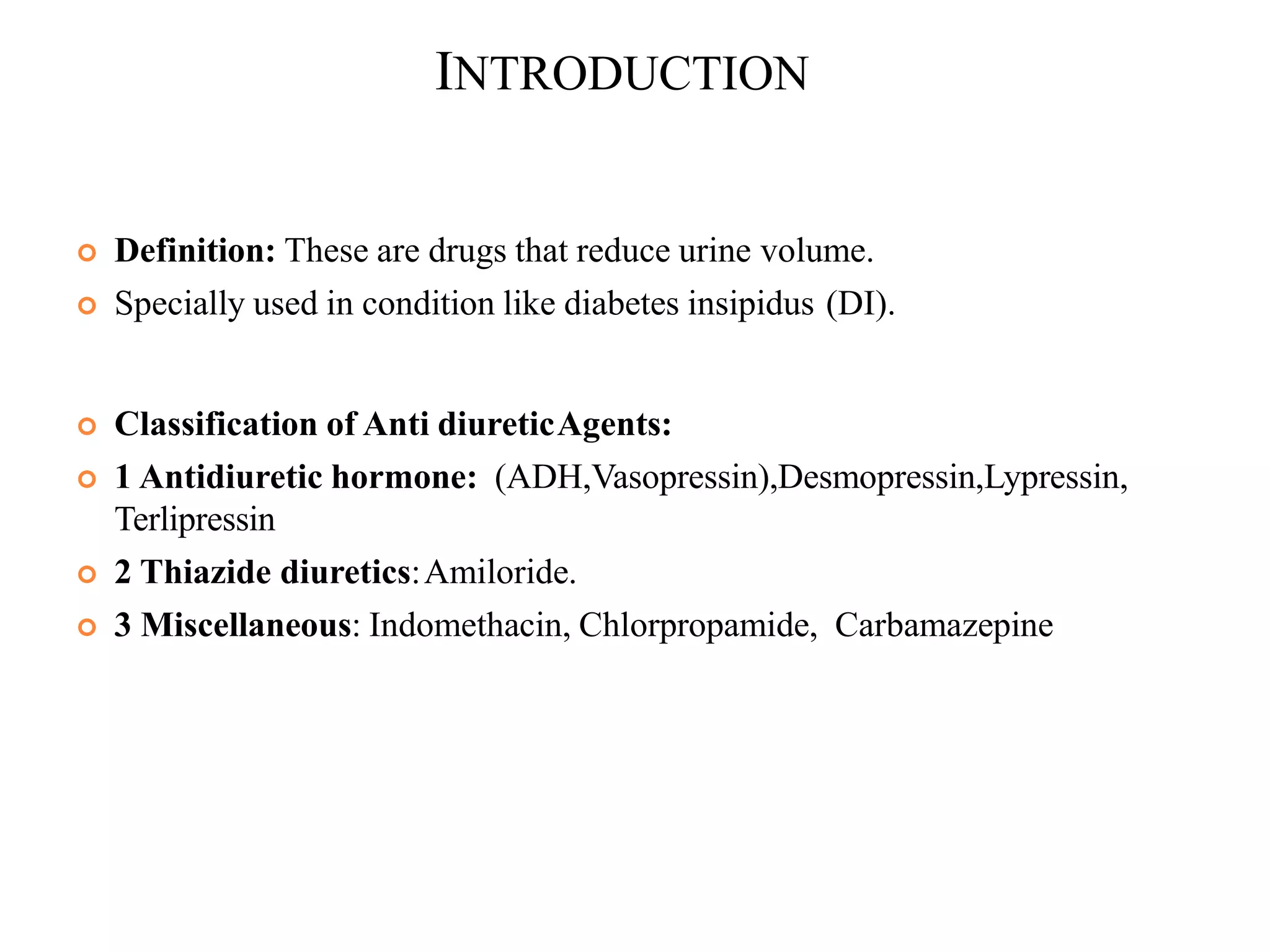 Antidiuretics | PPTX