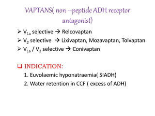 Antidiuretics | PPTX | Endocrine and Metabolic Diseases | Diseases and ...