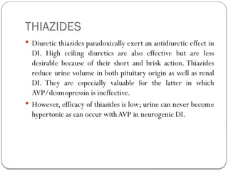 Pharmacology of Antidiuretic Drugs...... | PPTX