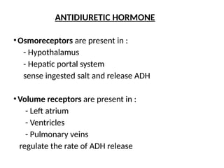 Antidiuretics.pptx based on goodman and gilmans book | PPTX