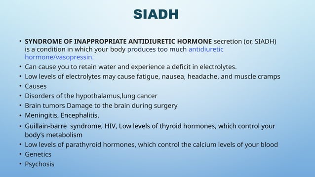 ANTI DIURETICS - Vasopressin analogues and SIADH.pptx