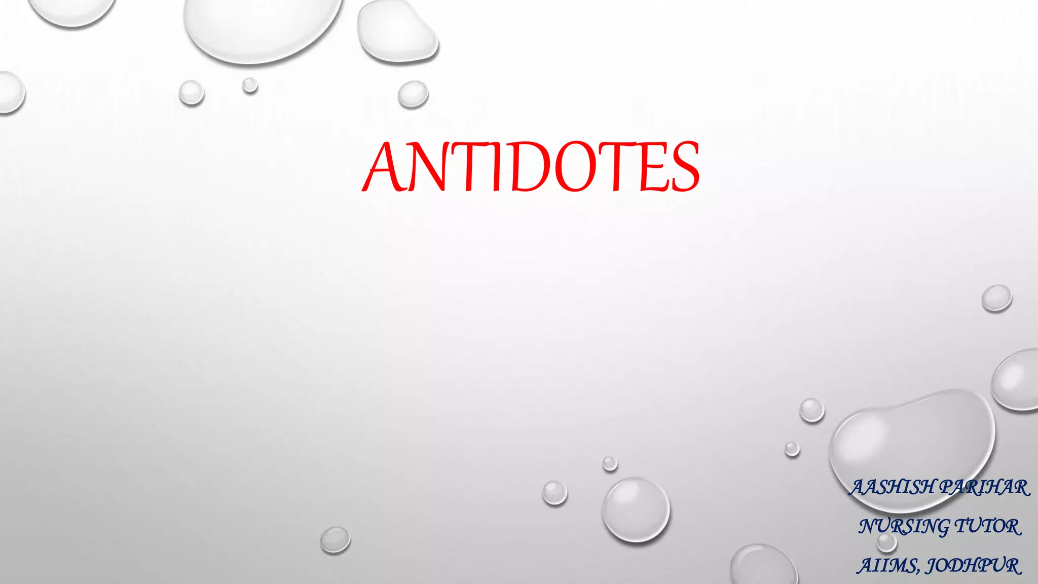 Antidote | PPTX