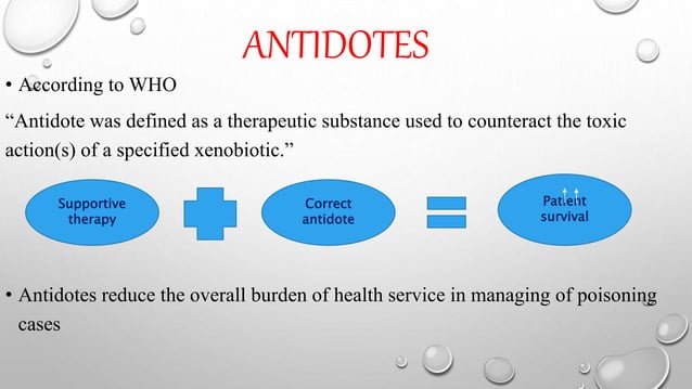 Antidote | PPTX | First Aid | Injuries