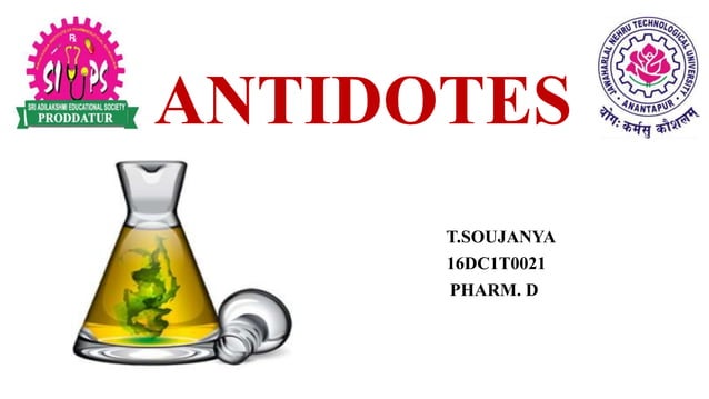 Antidotes | PPTX | Chemistry | Science