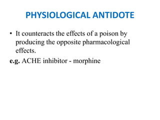 Antidotes | PPTX | Chemistry | Science