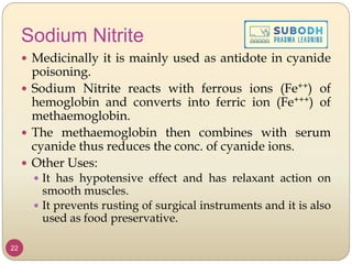 Antidotes in Poisoning | PPTX