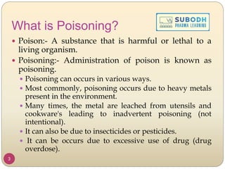 Antidotes in Poisoning | PPTX